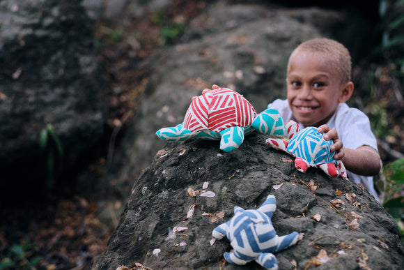 Handsewn Koro Print Turtles – Rise Beyond The Reef