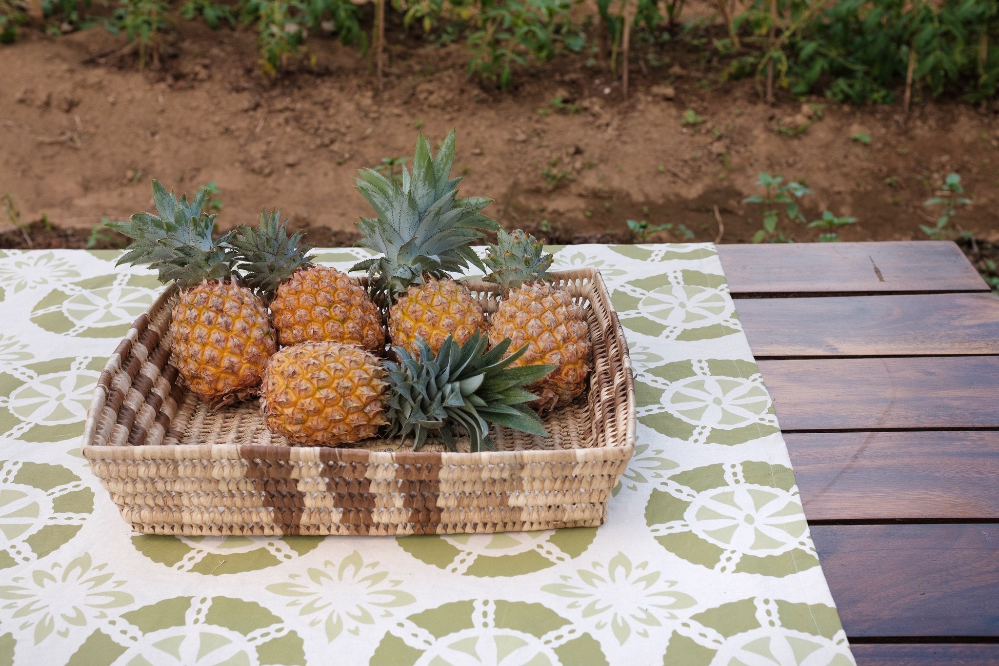 Kioa Sasa Voivoi Rectangular Tray Basket – Rise Beyond The Reef
